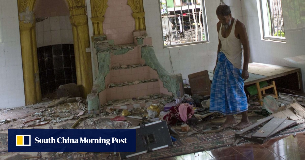 Myanmar mob torches mosque as religious tensions spike | South China ...
