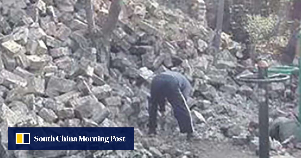 Part of Ming dynasty city wall collapses in ancient Chinese capital of ...