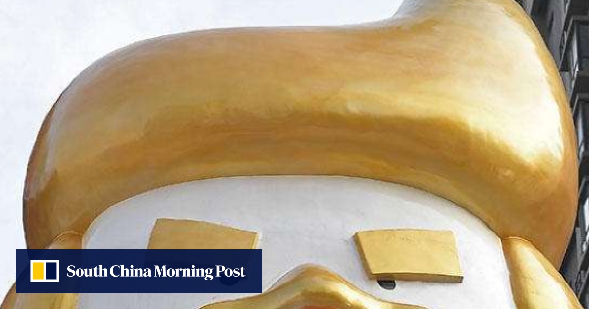 Golden Trump rooster statues become icons around China | South China ...
