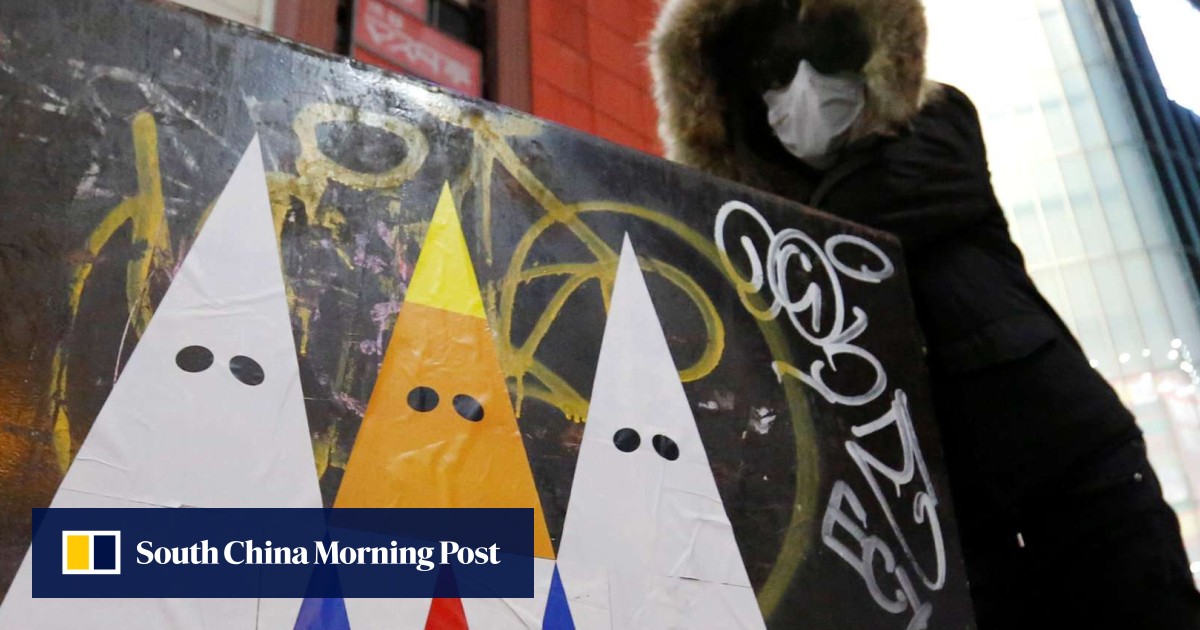 Japanese street artist ‘sticks it’ to Trump with latest piece | South ...