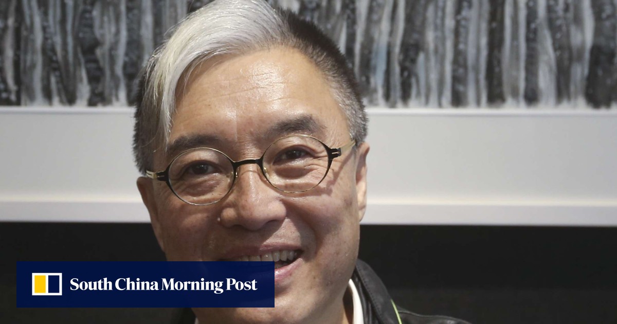 Hong Kong media personality Benny Li exhibits his paintings for the ...