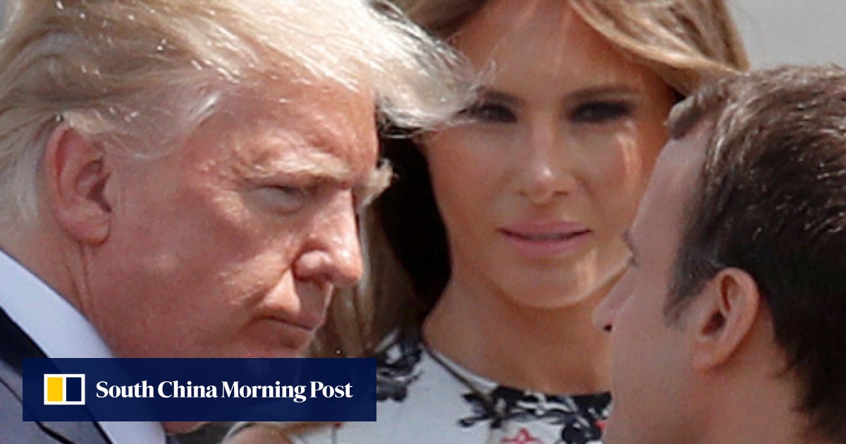 Strong handshakes all round as Macron, Trump forge bond during France’s ...
