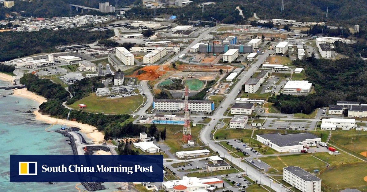 Japanese island community split over US army base Camp Schwab expansion ...