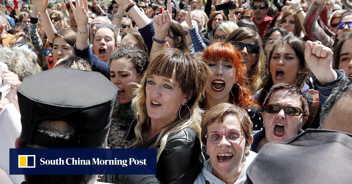 Protests erupt in Spain as five cleared of gang rape at Pamplona bull ...