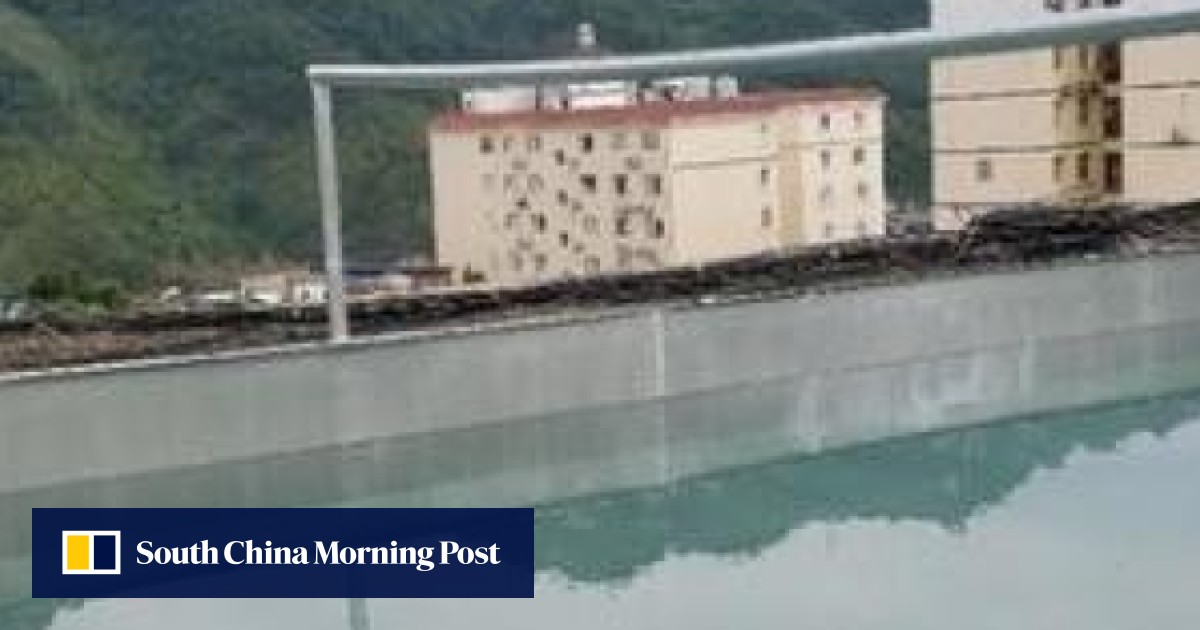 Chinese man builds illegal swimming pool on tower block roof | South ...