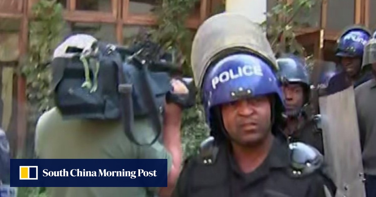 Zimbabwe riot police break up opposition press conference after ...