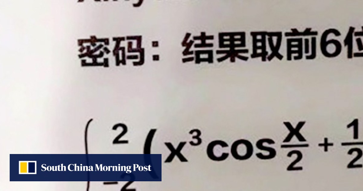 Chinese university canteen forces students to solve maths puzzle to use ...