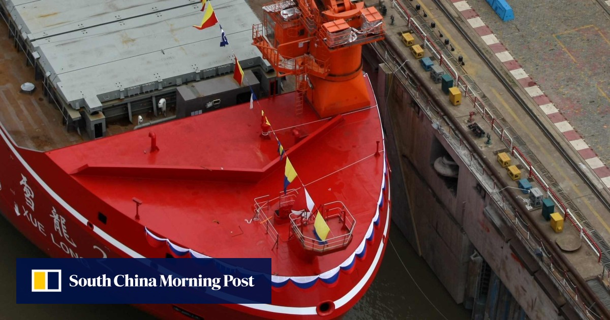 China breaks the Arctic ice with launch of new research vessel Snow ...