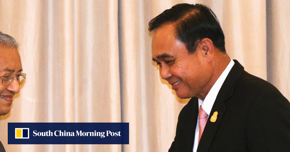 Malaysian PM Mahathir Mohamad and Thai PM Prayuth Chan-ocha discuss ...