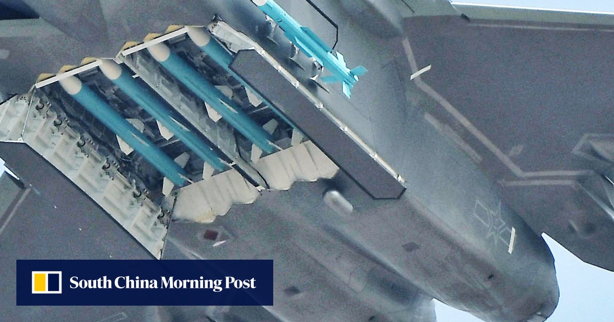 China reveals J-20 stealth fighter’s missile carrying capability at ...
