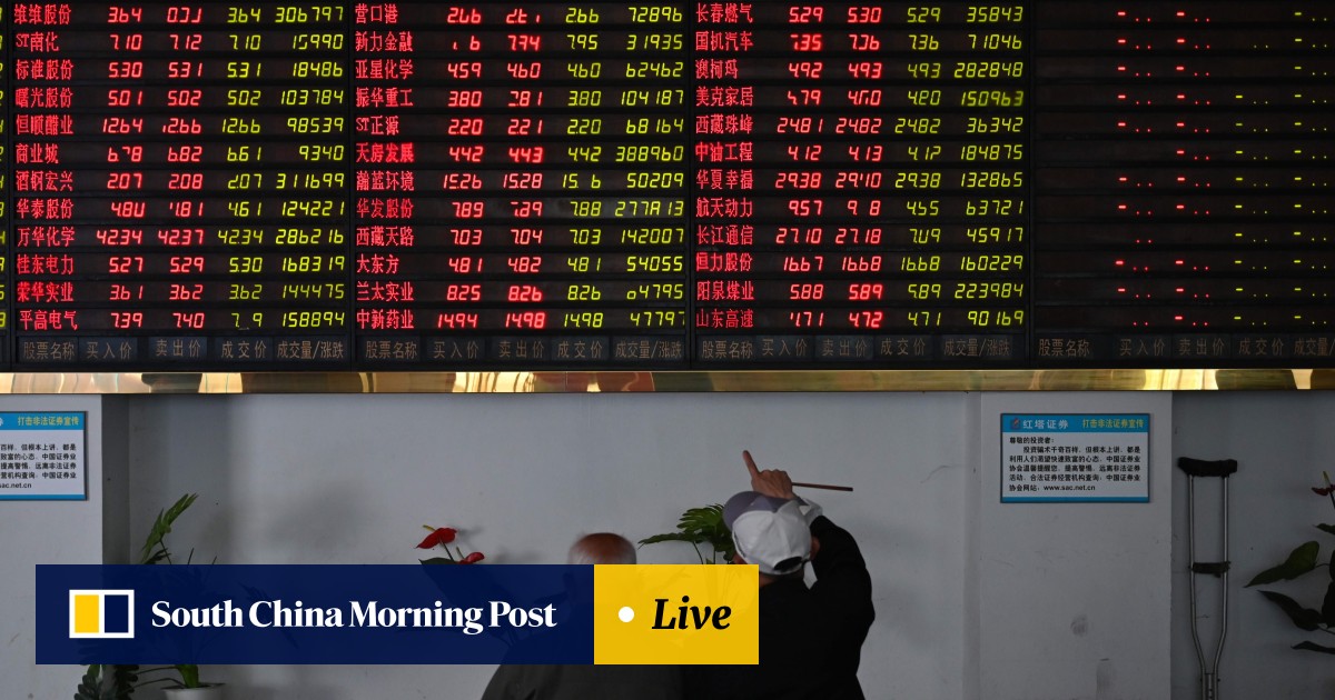 Hang Seng Index slides, with Tencent among losers | South China Morning ...