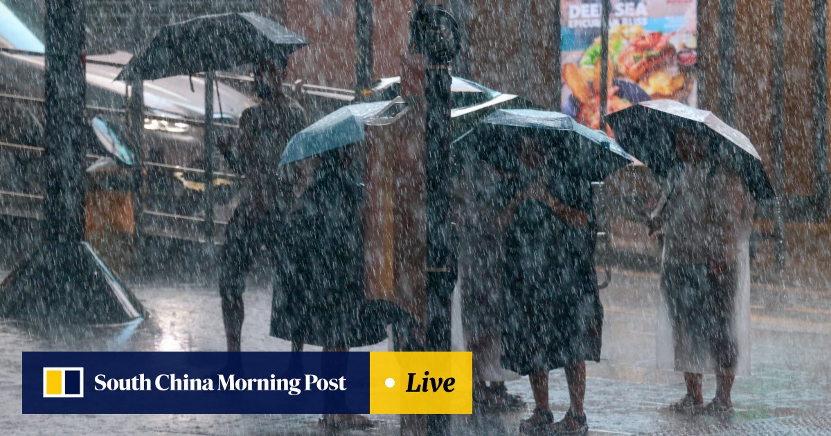 Hong Kong’s second-longest black rainstorm signal on record – as it ...
