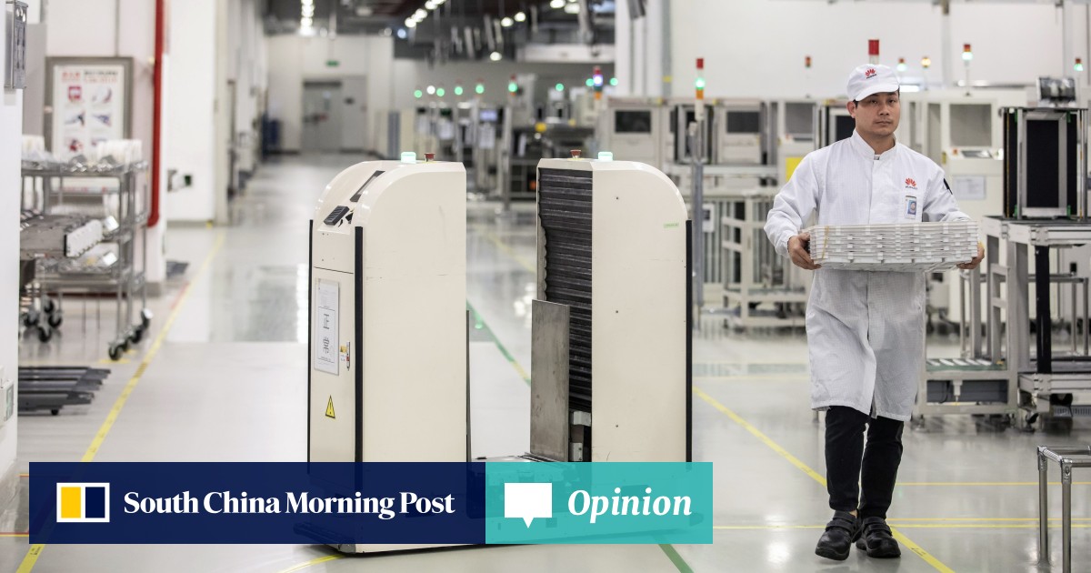 Inside China Tech | How a 120-metre walk down Huawei’s production line ...
