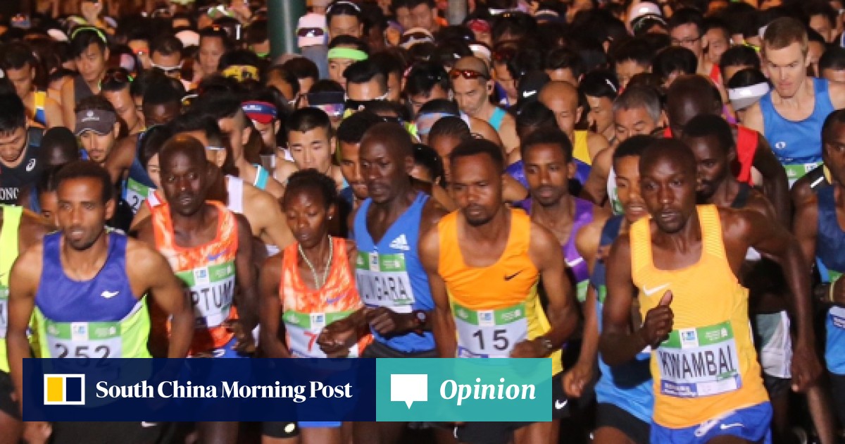 Marathon crowds prove perfect place to study hydrodynamic theory as ...