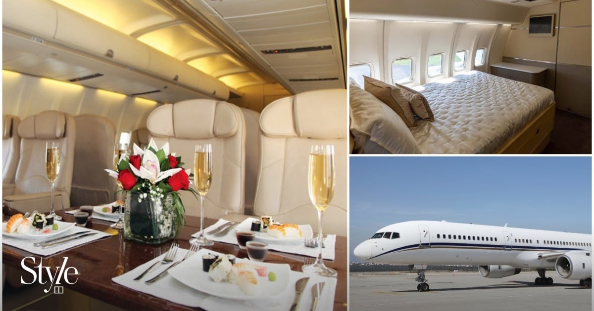 The biggest private jet you can hire? Inside a luxury VIP Boeing 757 ...