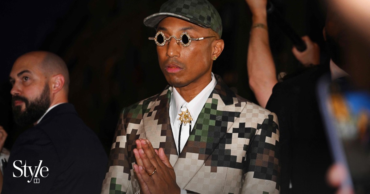 Pharrell’s epic debut for Louis Vuitton at Paris Fashion Week: the ...