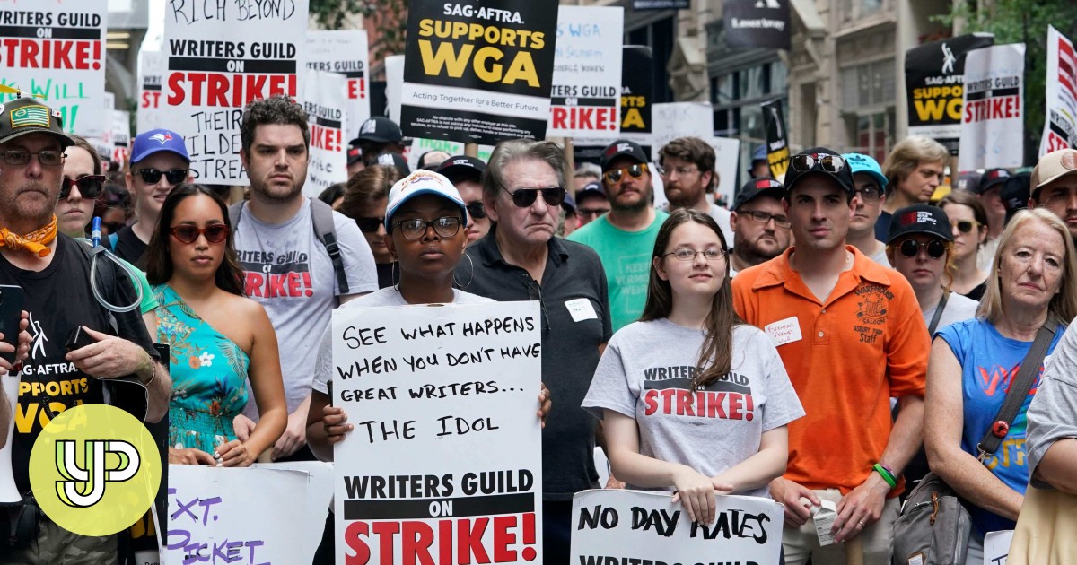 Hollywood shuts down as actors go on strike, joining writer protest in ...