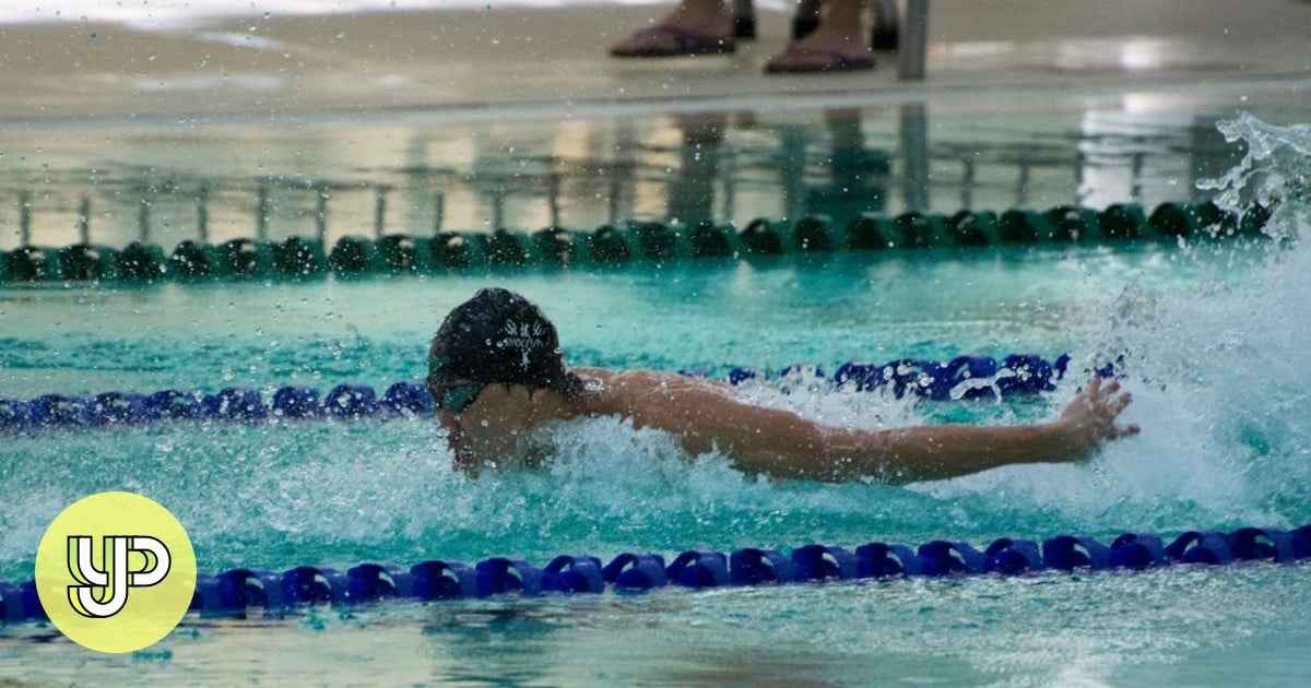 Diocesan Boys’ School swimming team captain leads his team in and out ...