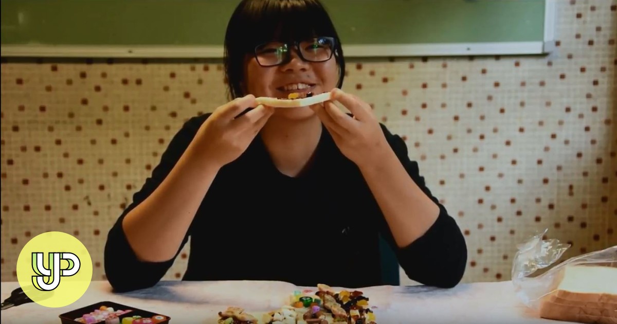 Watch this girl with the most infectious laugh combine her love of art ...