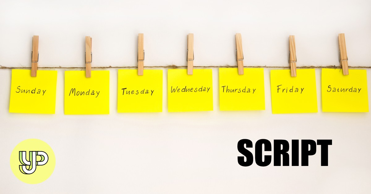 SCRIPT: ORIGINS OF THE DAYS OF THE WEEK [May 7, 2019] - Young Post ...