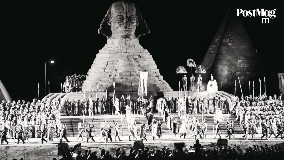 When a giant sphinx and pyramids appeared on Hong Kong’s skyline for a ...