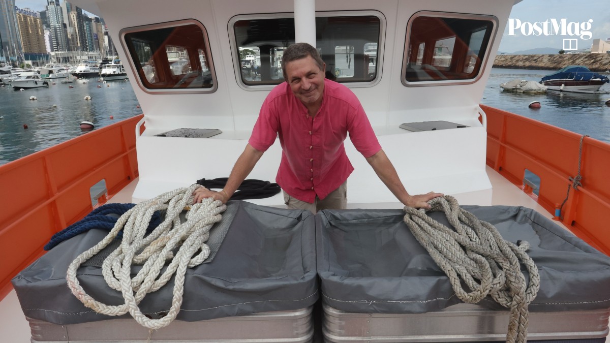 The global adventurer, Arctic explorer and boat builder moored in Hong ...
