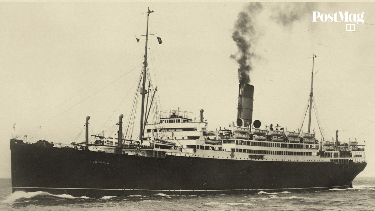 Travellers' Checks | The RMS Laconia, first ship to sail around the ...