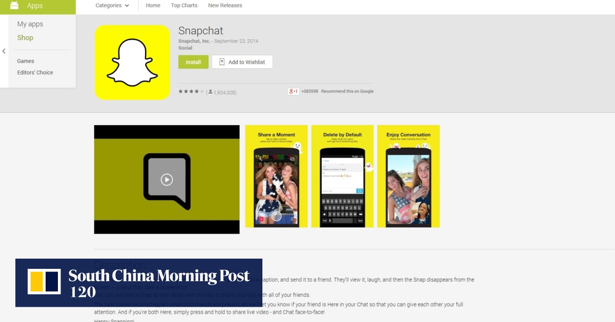Snapchat blames photo leaks on third-party apps | South China Morning Post