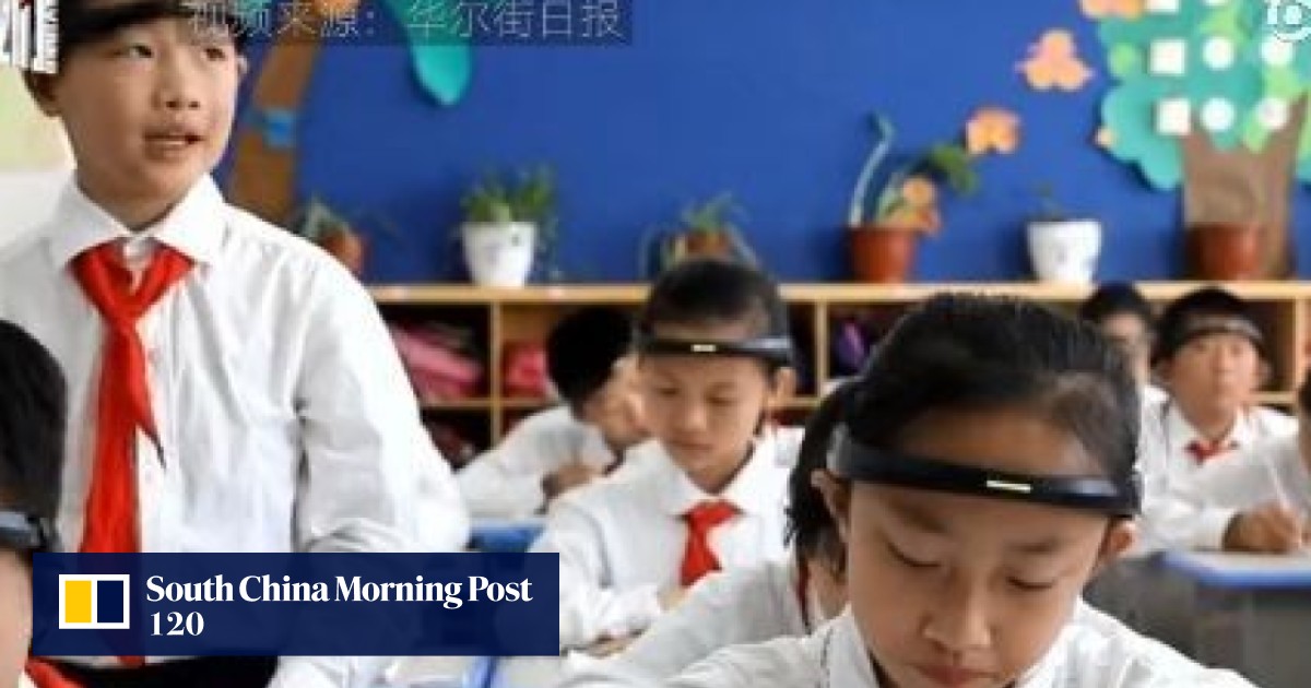 Chinese primary school stops using headbands to study pupils ...