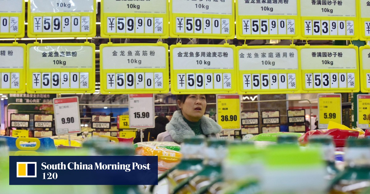Prices of consumer goods in China fall for the first time in five years ...