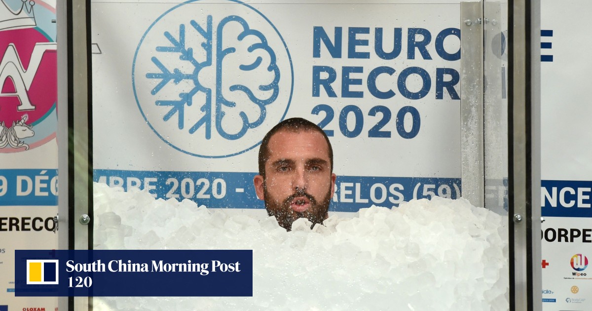 French ‘Ice man’ sets new world record in freezing glass cabin to raise ...