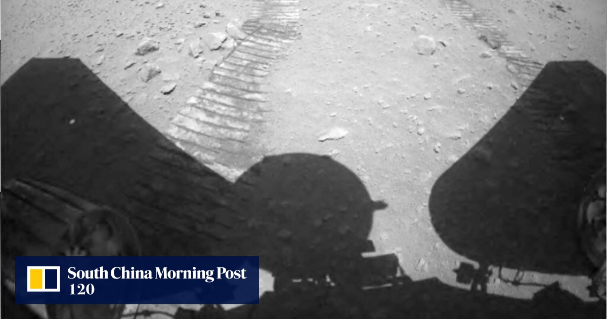 China’s Mars rover Zhu Rong shown landing and exploring in first video ...