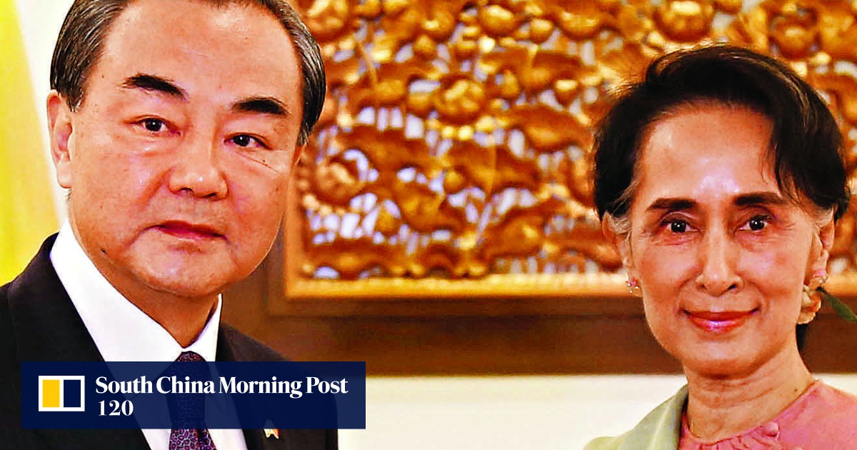 Chinese foreign minister Wang Yi meets Aung San Suu Kyi in Myanmar as ...