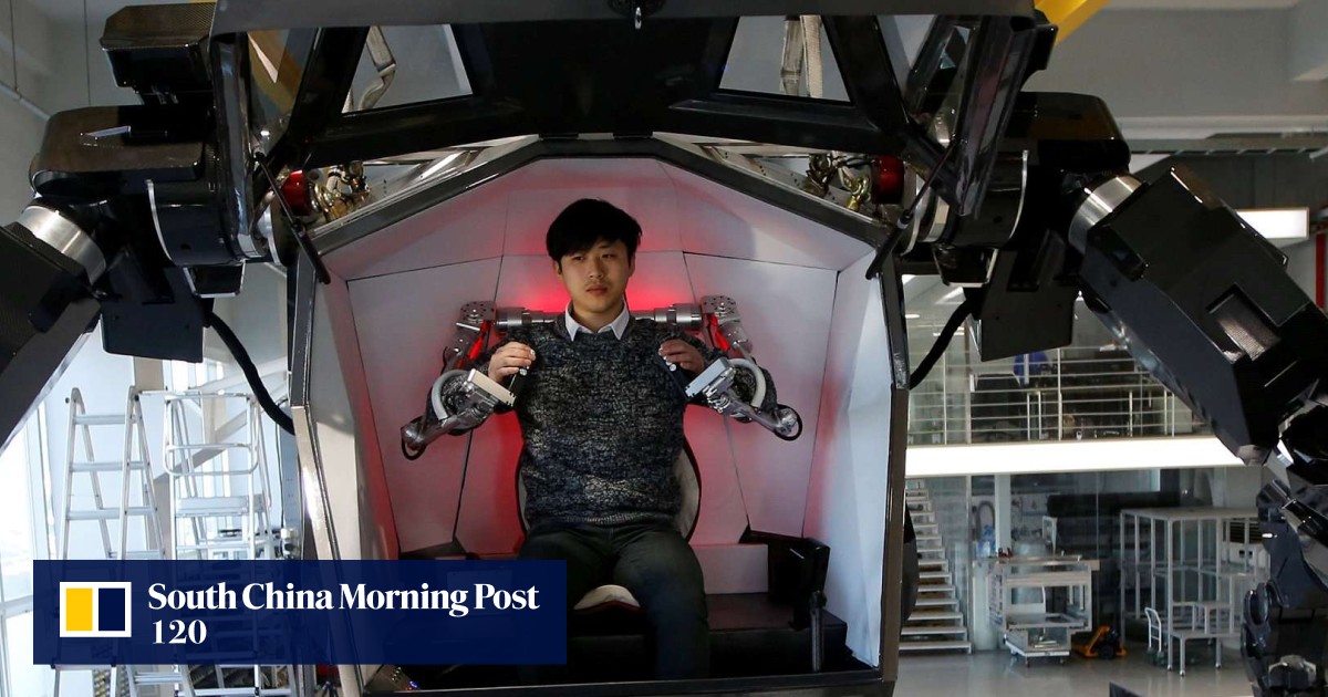 Avatar-style South Korean manned robot takes first baby steps | South ...
