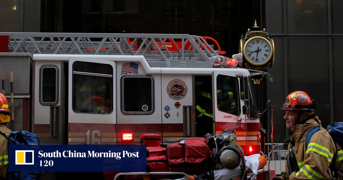 Three injured in Trump Tower blaze that saw flames coming out of ...