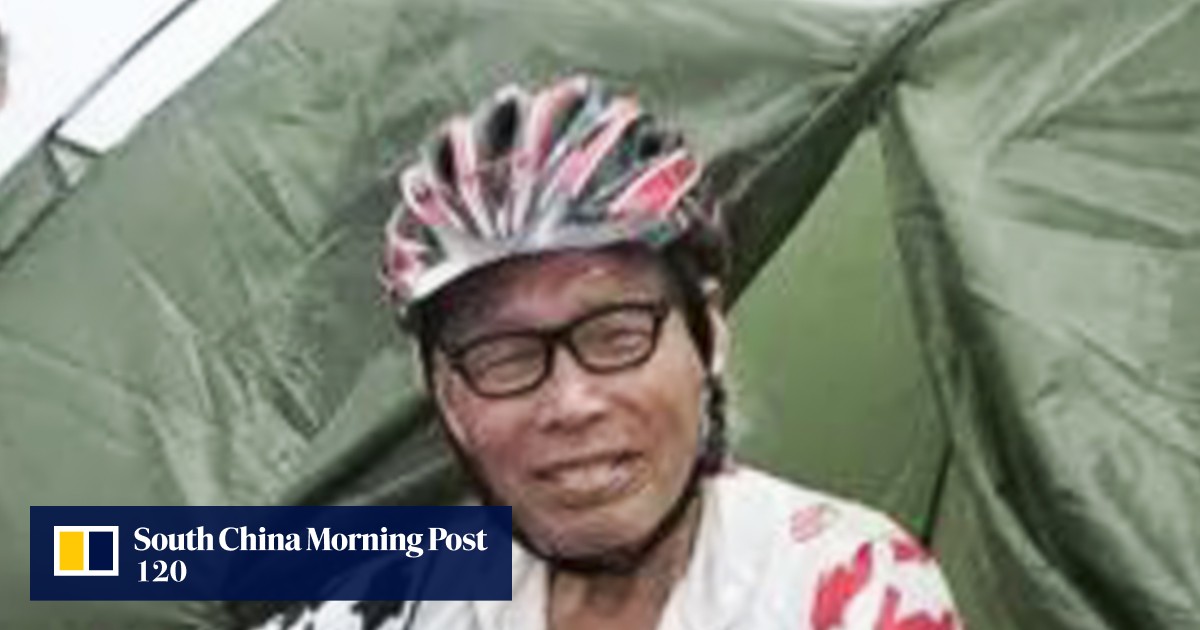 The Chinese cyclist, 71, who has spent 10 years travelling around the ...