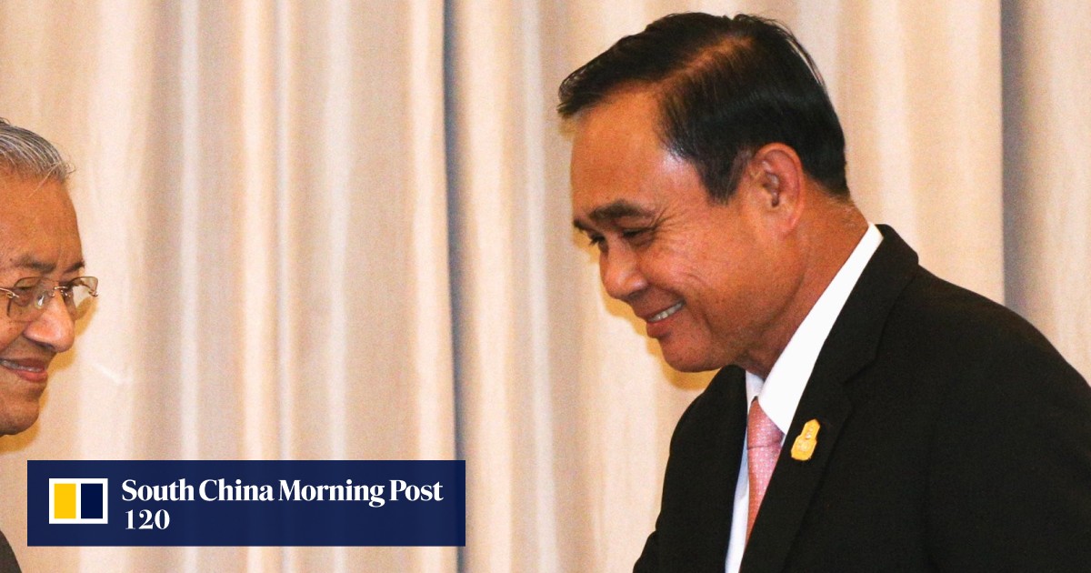 Malaysian PM Mahathir Mohamad and Thai PM Prayuth Chan-ocha discuss ...