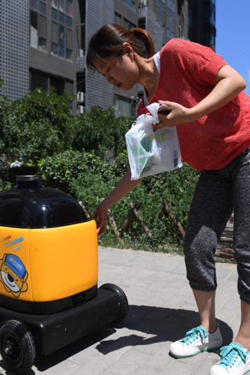 Look out, Deliveroo and Uber Eats – in China, robots are the latest in ...