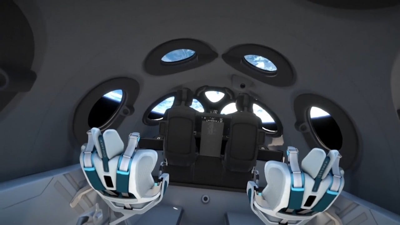 Virgin Galactic Shows Off Spaceship Cabin Fit For The Rich South China Morning Post